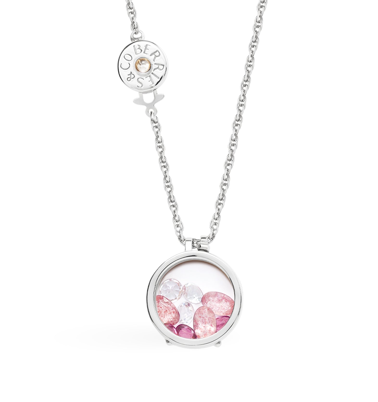 Secrets Rose Twist Silver Necklace | Berries